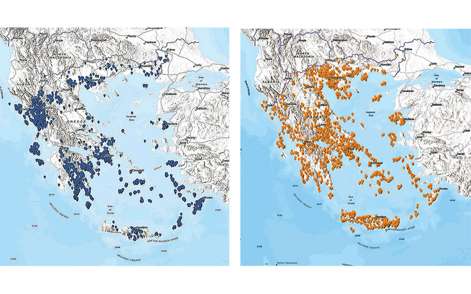 Σε ένα χάρτη όλοι οι αρχαιολογικοί χώροι της Ελλάδας - STEREA NEWS